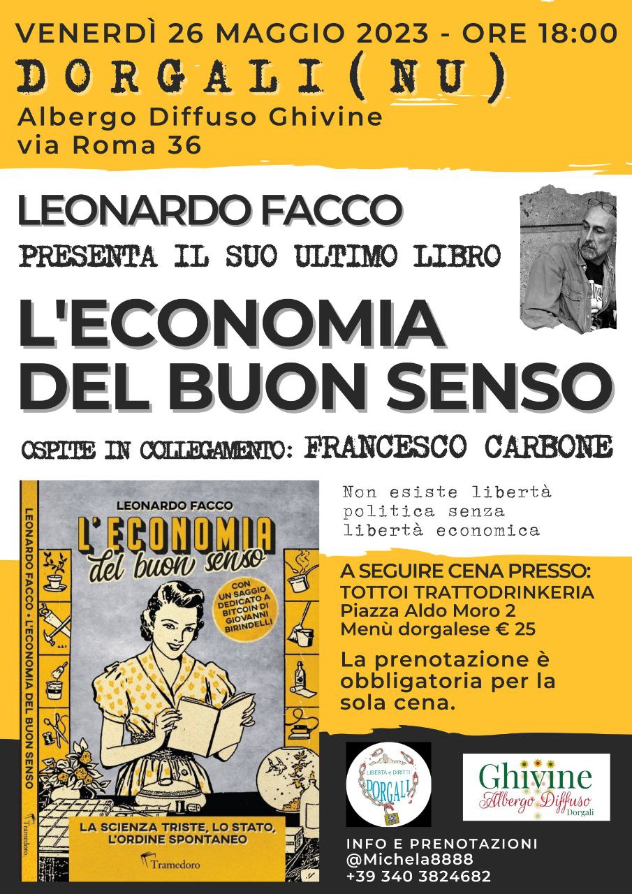 "L'economia del buon senso" sbarca in Sardegna