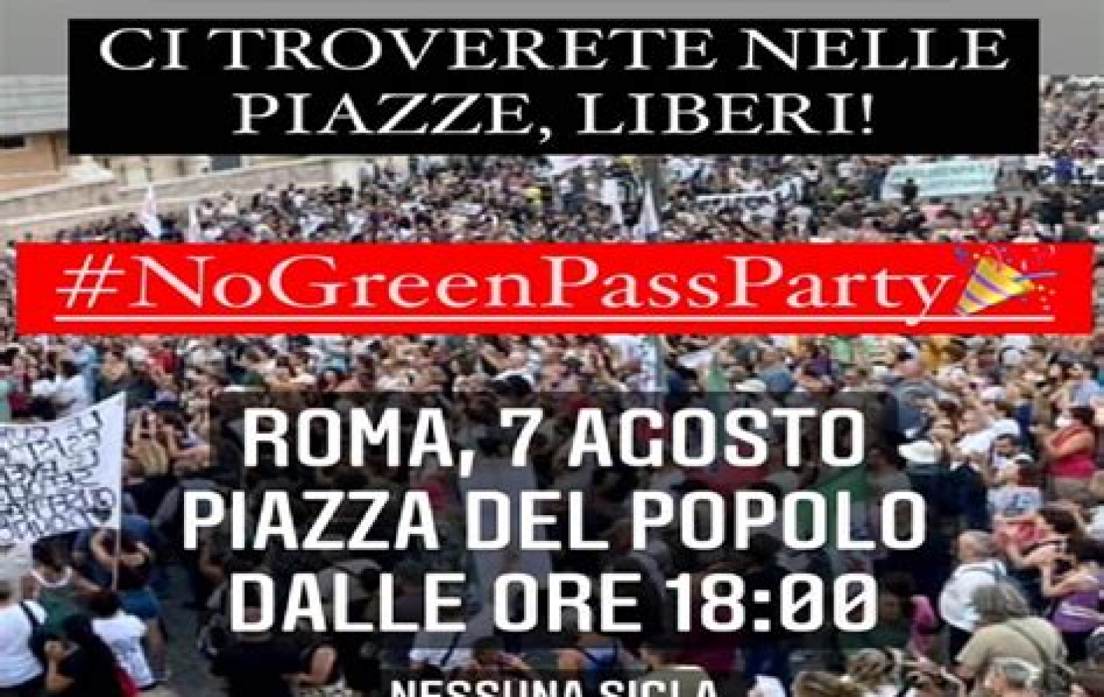 IL MOVIMENTO LIBERTARIO INVITA TUTTI, VERAMENTE TUTTI, SENZA BANDIERE ...